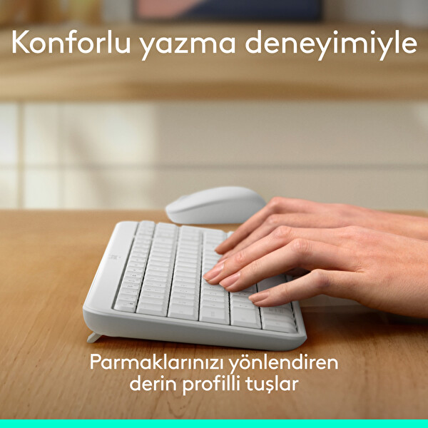 Logitech MK250 Kablosuz Bluetooth Klavye & Mouse Seti - Beyaz Fiyatı ve ...