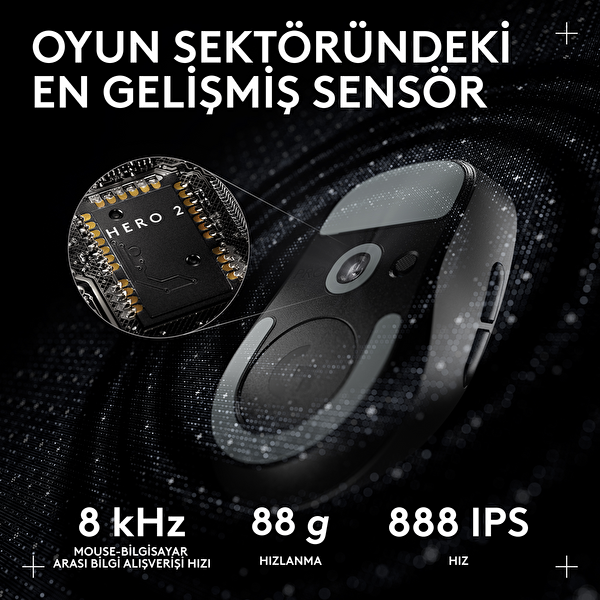 Logitech G PRO X Superlight 2c Kompakt Kablosuz Siyah Oyuncu Mouse ...