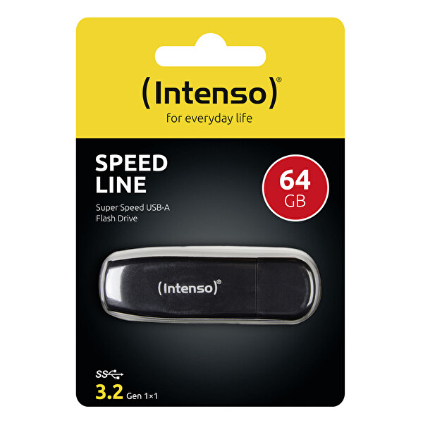 Intenso Super Speed Line 64 GB Usb 3.2 Gen.1x1 Usb Bellek 3533490 Siyah ...