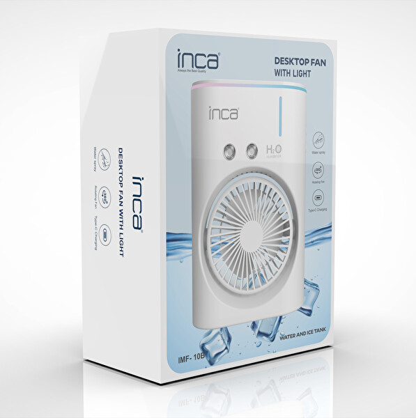Inca IMF-10B 2400 MAH Tanklı Taşınabilir Renkli Masaüstü Fan Fiyatı ve Özellikleri - Teknosa
