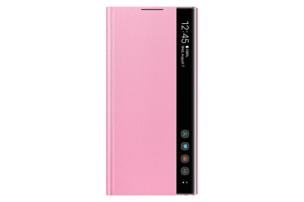 Samsung Galaxy Note 10 Clear View Kılıf - Pembe ( Outlet ) Samsung Galaxy Note 10 Clear View Kılıf - Pembe ( Outlet )