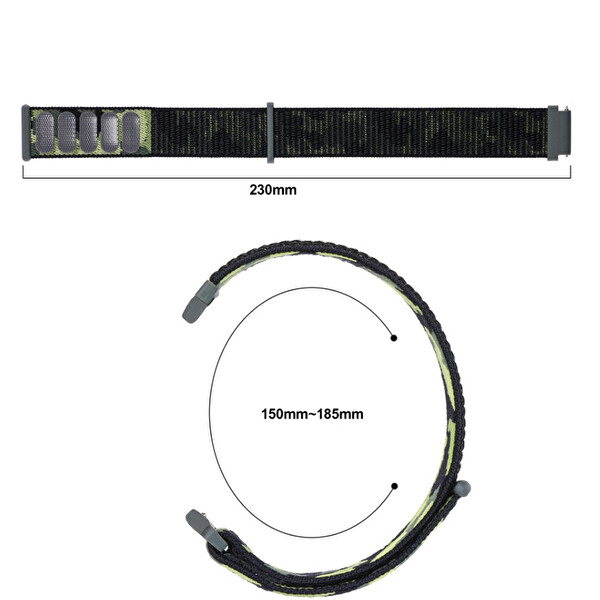 Gpack Spovan Watch 4 Pro Cırtcırt Asker Desenli Kumaş Ayarlanabilir ...