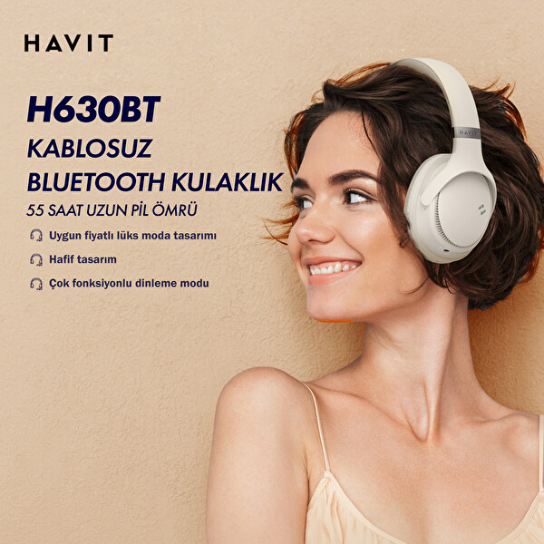 Havit H630BT Pro ANC Katlanabilir Beyaz Bluetooth Kulak Üstü Kulaklık Fiyatı ve Özellikleri ...
