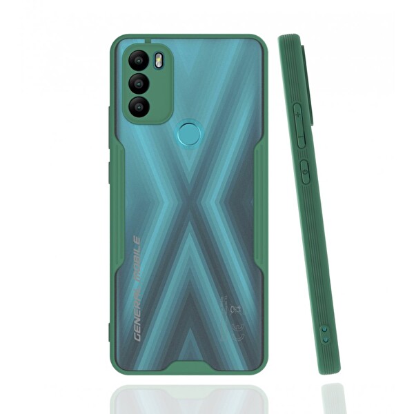 Teleplus General Mobile Gm 21 Plus Kılıf Kamera Korumalı Platin Silikon Yeşil