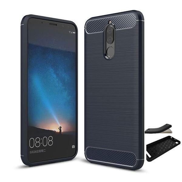 Teleplus Huawei Mate 10 Lite Özel Karbon Ve Silikonlu Kılıf Lacivert Teleplus Huawei Mate 10 Lite Özel Karbon Ve Silikonlu Kılıf Lacivert