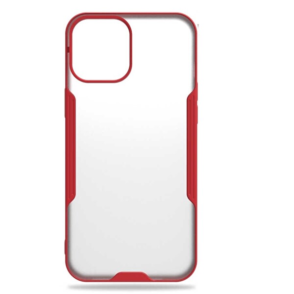 Teleplus iPhone 12 Mini Kılıf Parfe Bumper Silikon Kırmızı