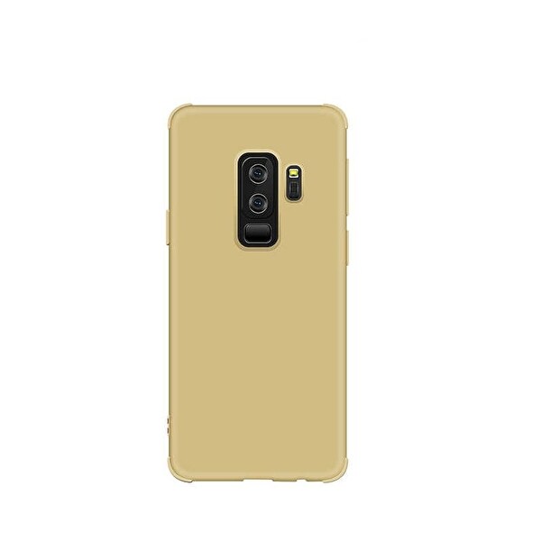 Teleplus Samsung Galaxy S9 Plus Mat Neva Silikon Gold Telefon Kılıfı