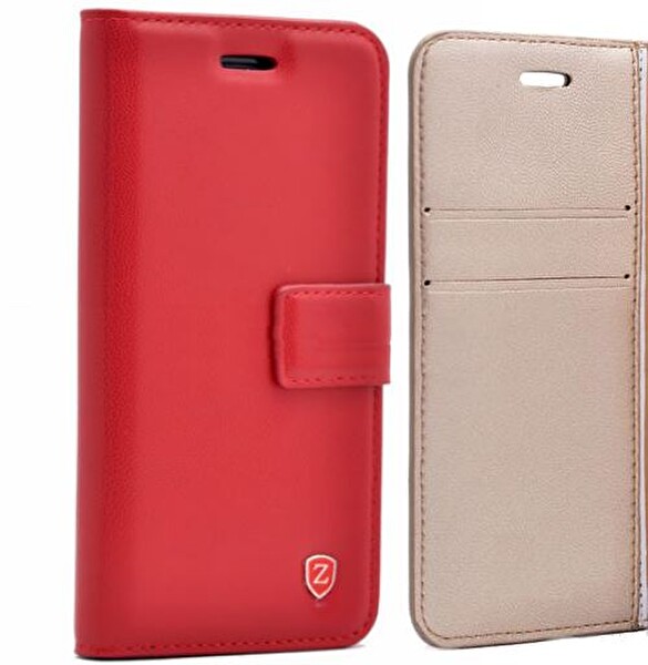 Teleplus Samsung Galaxy J5 2016 Lüx Cüzdan Kırmızı Telefon Kılıfı