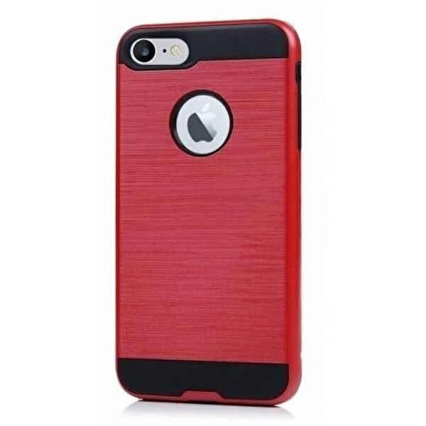 Teleplus iPhone 7 Çift Katmanlı Verus Kırmızı Kılıf