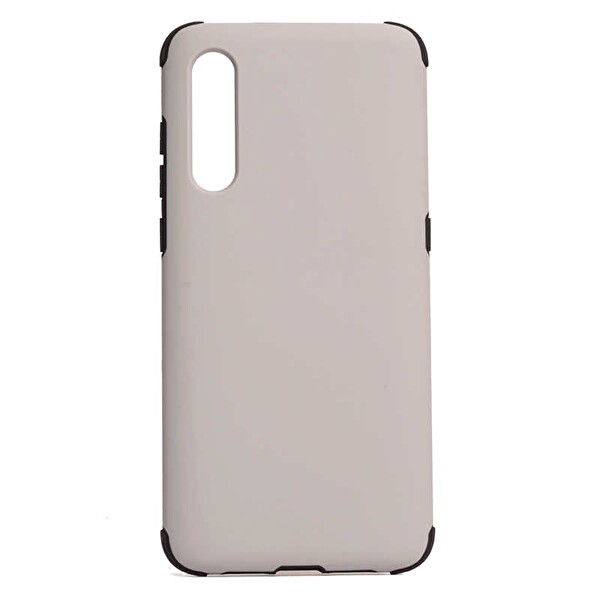Teleplus Xiaomi Mi9 Kılıf Renkli Darbe Korumalı Silikon Gri