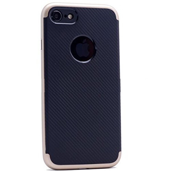 Teleplus iPhone 7 Değişebilen Extra Korumalı Silikon Kılıf Gold