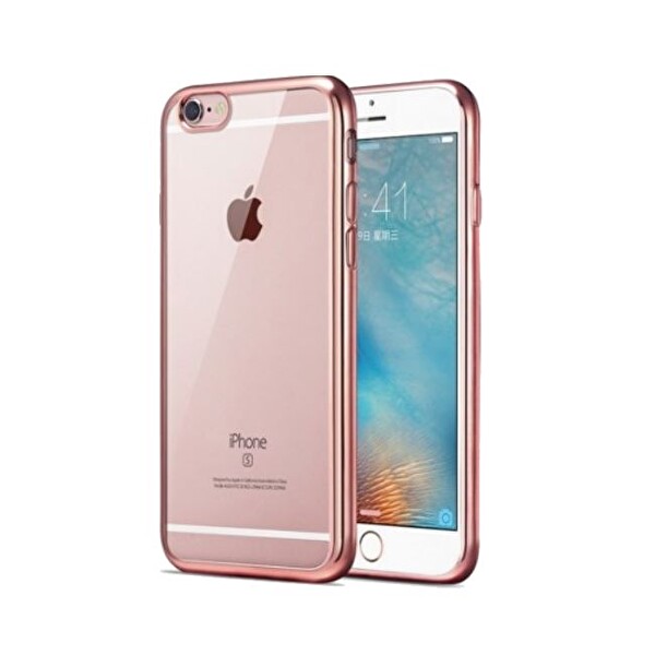 Teleplus iPhone 6 Plus Lazer Silikon Kılıf Rose Gold