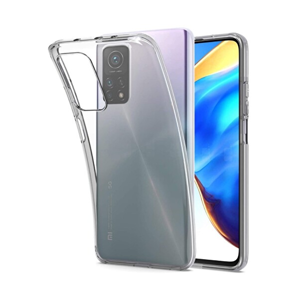 Teleplus Xiaomi Mi10t Pro Kılıf Lüks Tpu Silikon Şeffaf + Tam Kapatan Nano Ekran Koruyucu