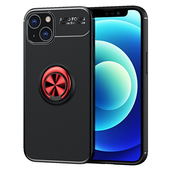 Teleplus iPhone 13 Ravel Yüzüklü Stand Silikon Çok Renkli Kılıf Teleplus iPhone 13 Ravel Yüzüklü Stand Silikon Çok Renkli Kılıf