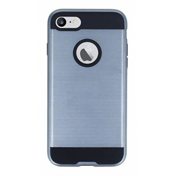 Teleplus iPhone 8 Çift Katmanlı Verus Kılıf Gri