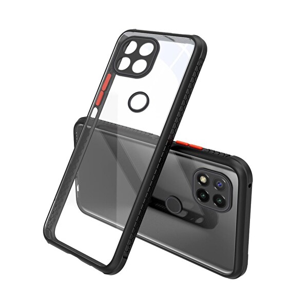 Teleplus Xiaomi Redmi 9c Kılıf Kamera Korumalı Kaff Silikon Siyah
