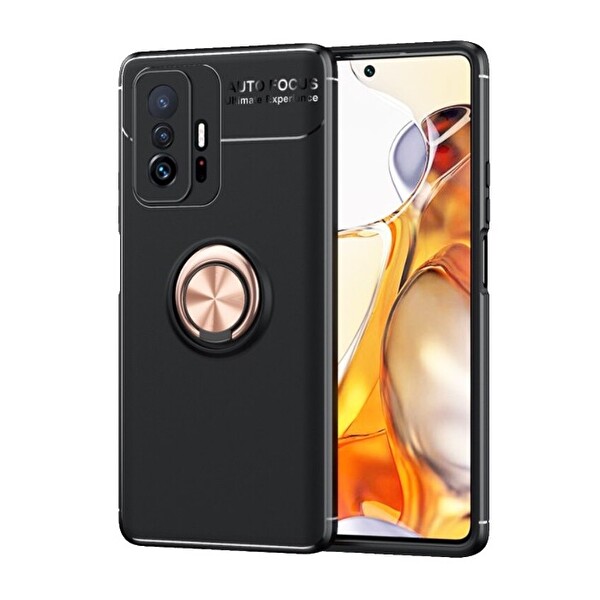 Teleplus Xiaomi 11T Pro Kılıf Kamera Korumalı Ravel Stand Silikon Gold Teleplus Xiaomi 11T Pro Kılıf Kamera Korumalı Ravel Stand Silikon Gold