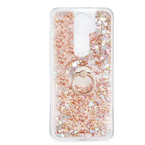 Teleplus Oppo A5 2020 Milce Sulu Yüzüklü Silikon Gold Kılıf Teleplus Oppo A5 2020 Milce Sulu Yüzüklü Silikon Gold Kılıf