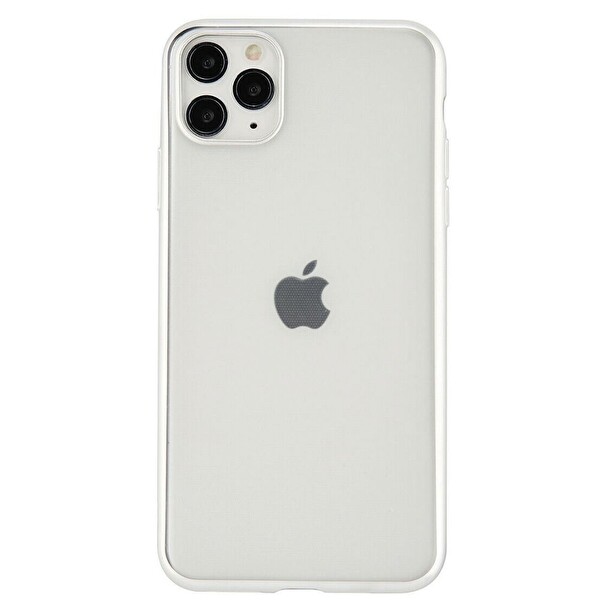 Teleplus iPhone 11 Pro Max Mat Lazer Silikon Gri Kılıf