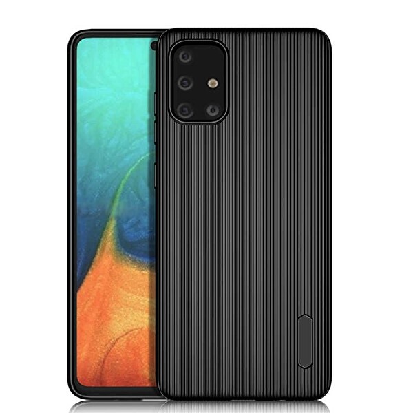 Teleplus Samsung Galaxy A51 Kılıf Tio Silikon Siyah + Nano Ekran Koruyucu