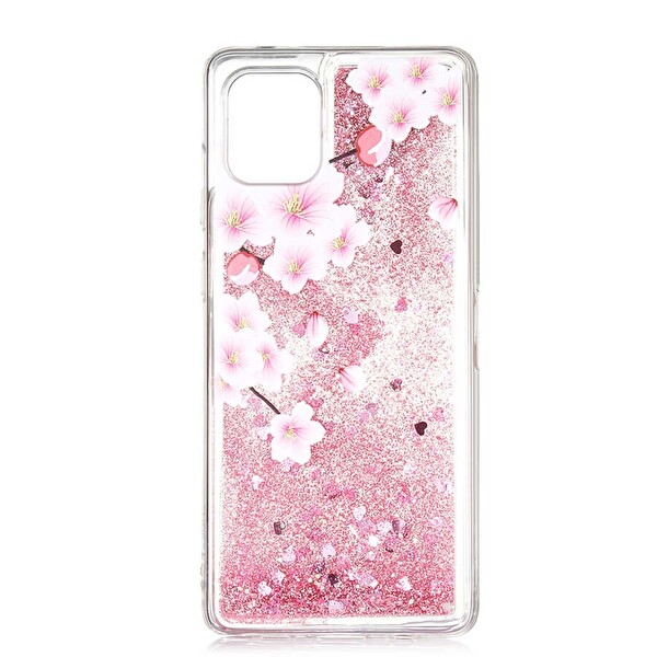 Teleplus Oppo A52 Kılıf Sulu Desenli Silikon Pembe