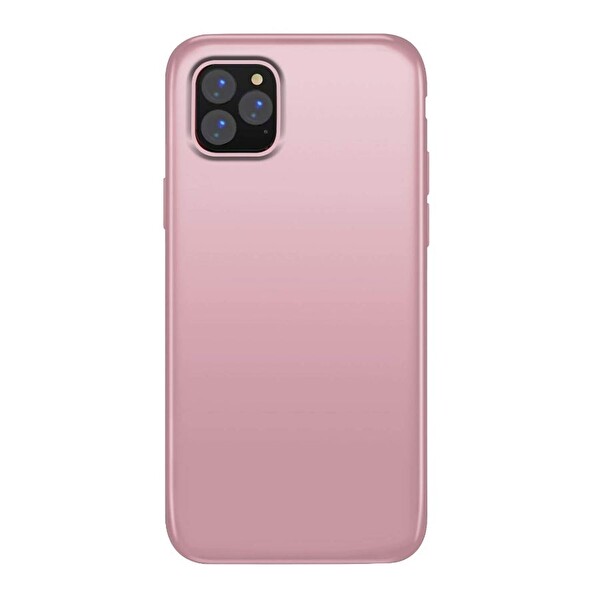 Teleplus iPhone 12 Pro Lüks Silikon Rose Gold Kılıf + Tam Kapatan Cam