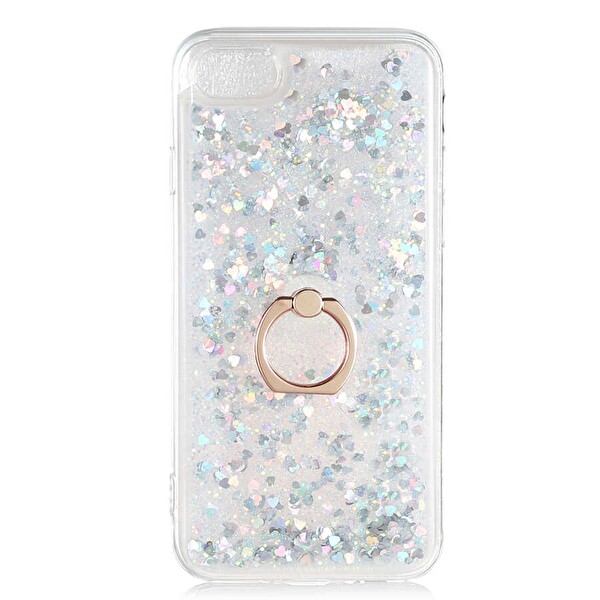 Teleplus iPhone SE 2020 Milce Yüzüklü Sulu Silikon Gümüş Kılıf Teleplus iPhone SE 2020 Milce Yüzüklü Sulu Silikon Gümüş Kılıf