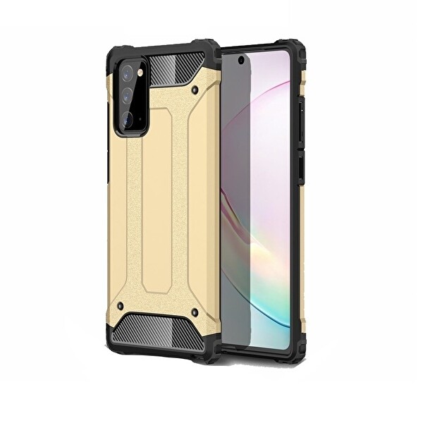 Teleplus Samsung Galaxy S20 FE Kılıf Ultra Tank Silikon Gold