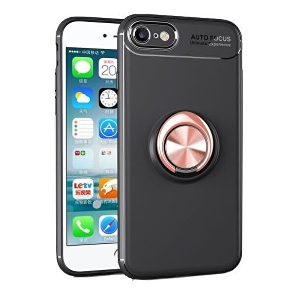Teleplus iPhone Se 2020 Kılıf Ravel Yüzüklü Tpu Silikon Rose Gold Teleplus iPhone Se 2020 Kılıf Ravel Yüzüklü Tpu Silikon Rose Gold