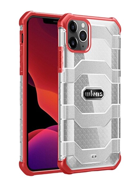 Teleplus iPhone 12 Pro Kılıf Wlons Mit Shockproof Tank Kapak Kırmızı Teleplus iPhone 12 Pro Kılıf Wlons Mit Shockproof Tank Kapak Kırmızı