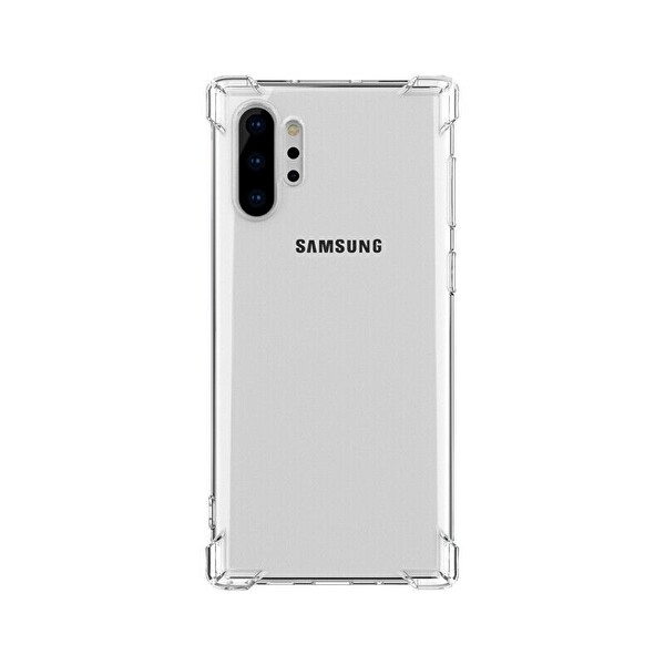 Teleplus Samsung Galaxy Note 10 Plus Darbeye Dayanıklı Silikon Şeffaf Telefon Kılıfı