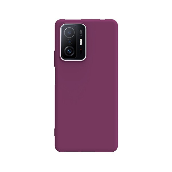 Teleplus Xiaomi 11T Kılıf Biye Tpu Silikon Bordo