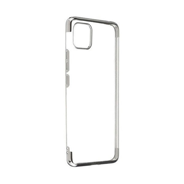 Teleplus iPhone 11 Pro Max Lüks Lazer Silikon Gri Kılıf + Tam Kapatan Cam