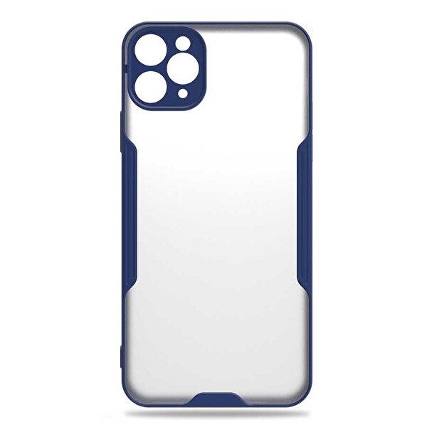 Teleplus iPhone 11 Pro Max Parfe Bumper Silikon Lacivert Kılıf