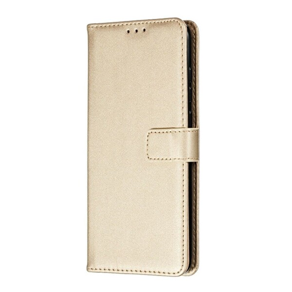 Teleplus Samsung Galaxy S20 FE Lokal Stantlı Cüzdan Gold Kılıf
