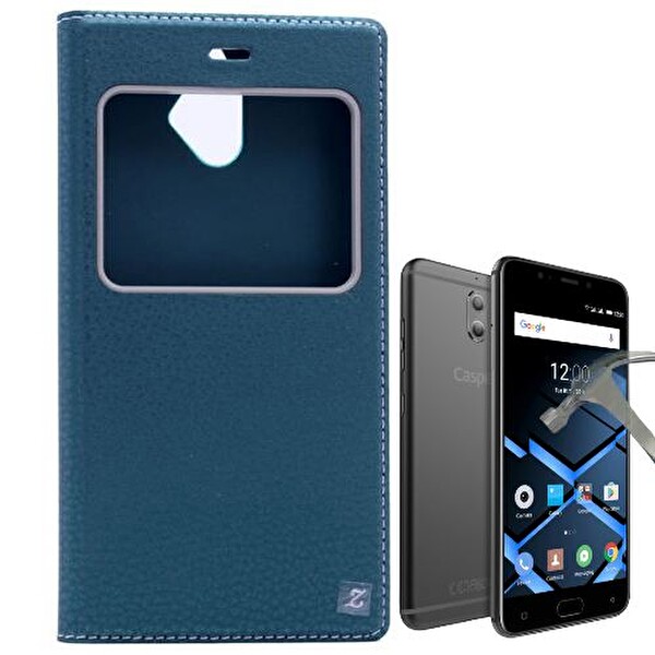 Teleplus Casper Via F1 Pencereli Yeşil Kılıf + Ekran Koruyucu Teleplus Casper Via F1 Pencereli Yeşil Kılıf + Ekran Koruyucu