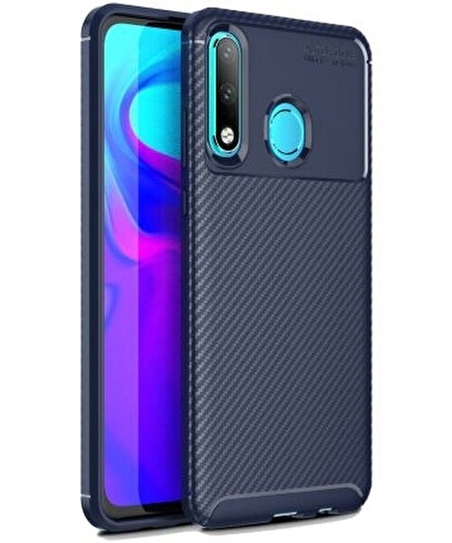 Teleplus Honor 20 Lite Negro Karbon Silikon Lacivert Kılıf + Tam Kapatan Ekran Koruyucu Teleplus Honor 20 Lite Negro Karbon Silikon Lacivert Kılıf + Tam Kapatan Ekran Koruyucu