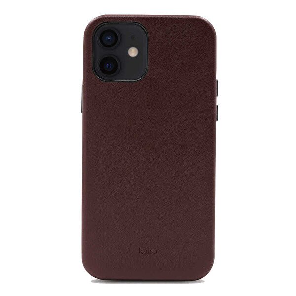 Teleplus iPhone 12 Kılıf Kajsa Crazy Horse Deri Silikon Bordo Teleplus iPhone 12 Kılıf Kajsa Crazy Horse Deri Silikon Bordo