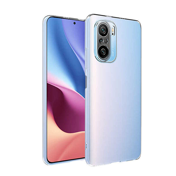 Teleplus Xiaomi Mi 11i Lüks Kamera Korumalı Silikon Şeffaf Kılıf
