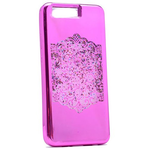 Teleplus Huawei P10 Sulu Desenli Silikon Kılıf Pembe