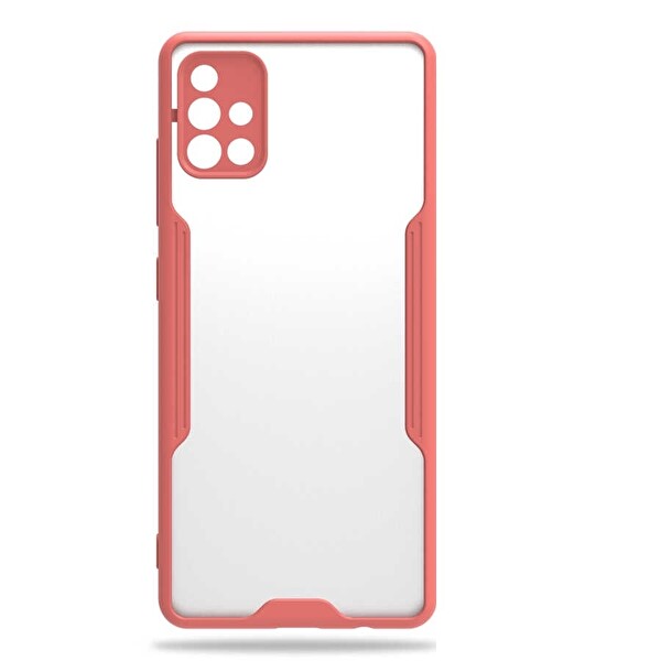 Teleplus Oppo A72 Kamera Korumalı Parfe Bumper Silikon Rose Gold Kılıf
