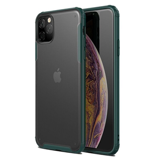 Teleplus iPhone 11 Pro Vonk Hibrit Silikon Yeşil Kılıf + Nano Ekran Koruyucu Teleplus iPhone 11 Pro Vonk Hibrit Silikon Yeşil Kılıf + Nano Ekran Koruyucu