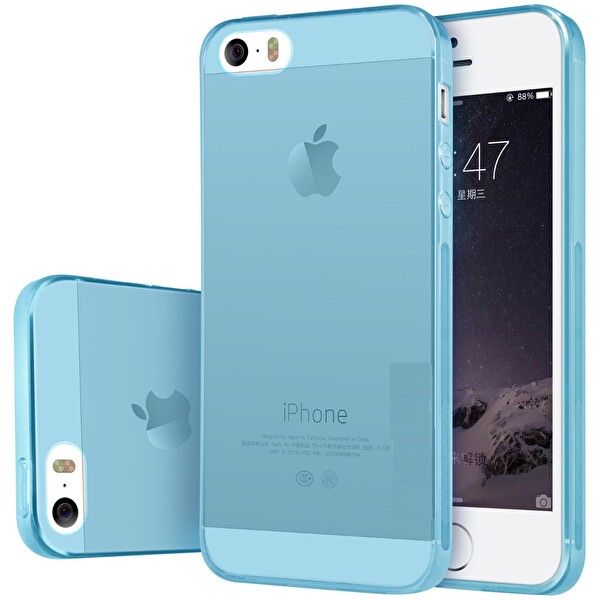 Teleplus iPhone SE Silikon Kılıf Mavi Teleplus iPhone SE Silikon Kılıf Mavi
