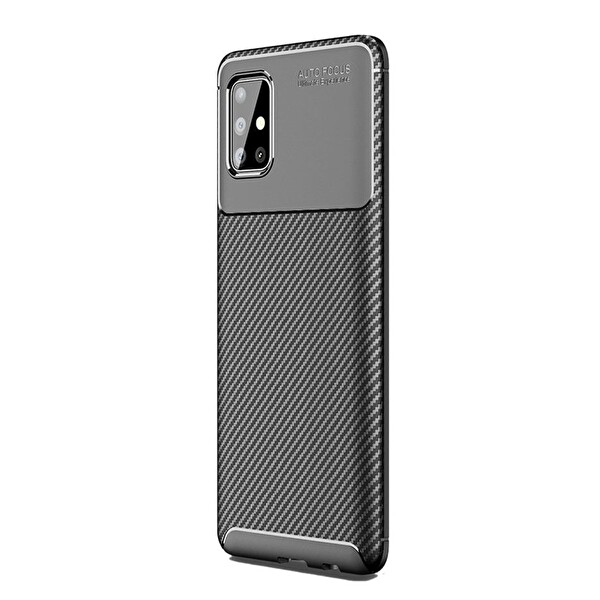 Teleplus Samsung Galaxy M51 Kılıf Negro Dizayn Silikon Siyah