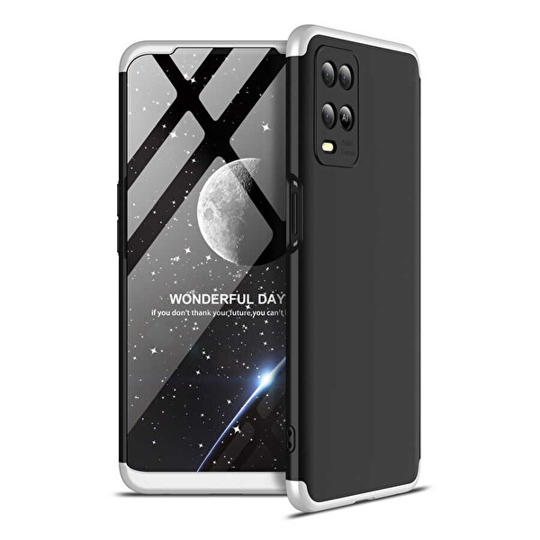 Teleplus Oppo A54 360 Ays Zore Sert Kapak Gri Kılıf