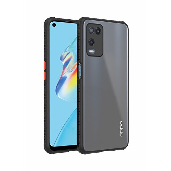 Teleplus Oppo A54 Kılıf Kaff Kamera Korumalı Silikon Siyah
