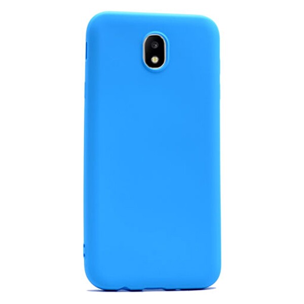 Gpack Samsung Galaxy J3 Pro Mavi Premier Silikon Kılıf+nano Glass Koruyucu