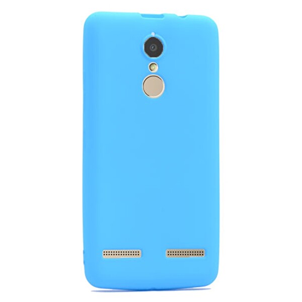 Gpack Lenovo K6 Kılıf Premier Silikon Esnek Mat Mavi