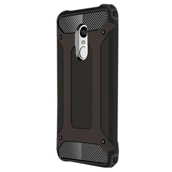 Gpack Xiaomi Redmi 5 Plus Crash Tank Kılıf + Nano Glass Siyah