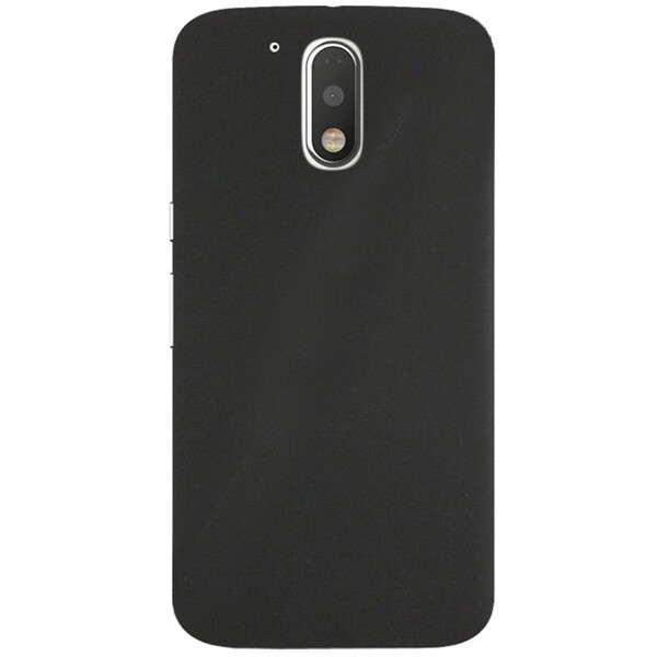 Gpack Lenovo Moto G4 Plus Premier Silikon Siyah Kılıf+ Nano Glass Ekran Koruyucu